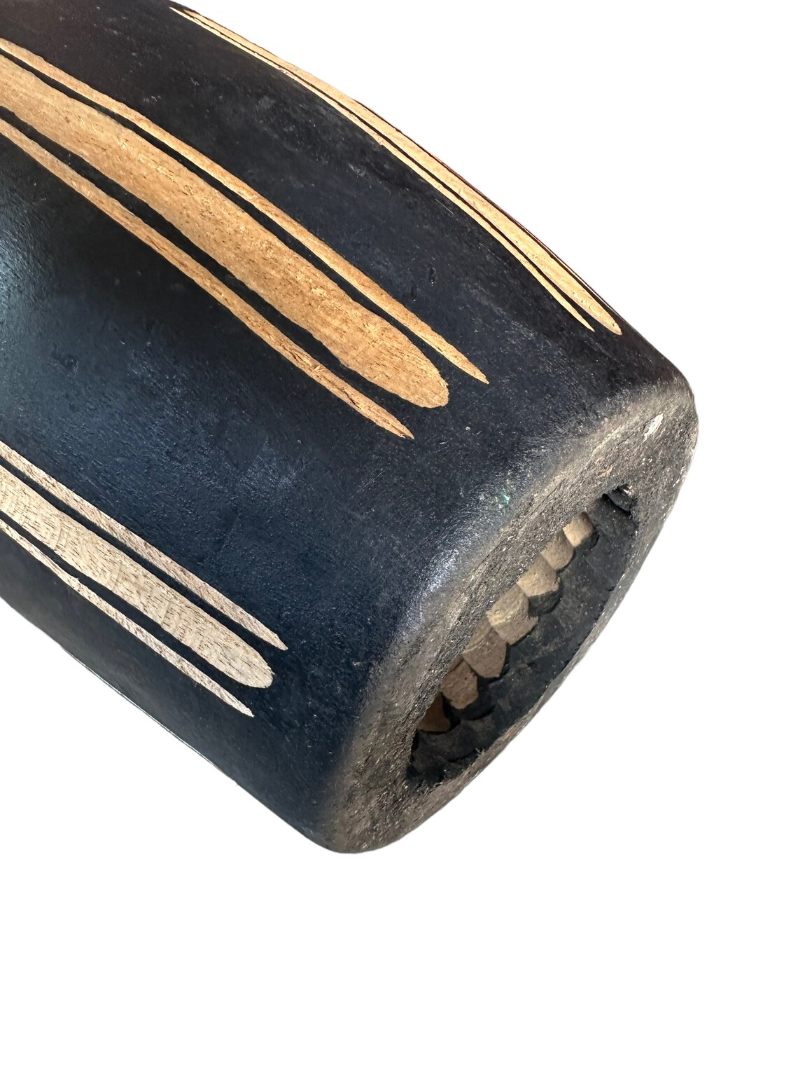 Vintage Kpanlogo Drum, West African Mini Peg Drum, Ghana Musical ...