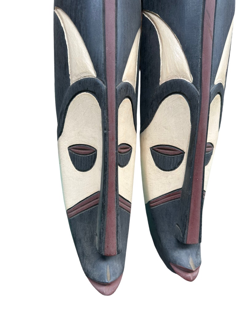 African Fang Mask, Fulani Mask, Authentic African Wall Hanging Artpiece ...