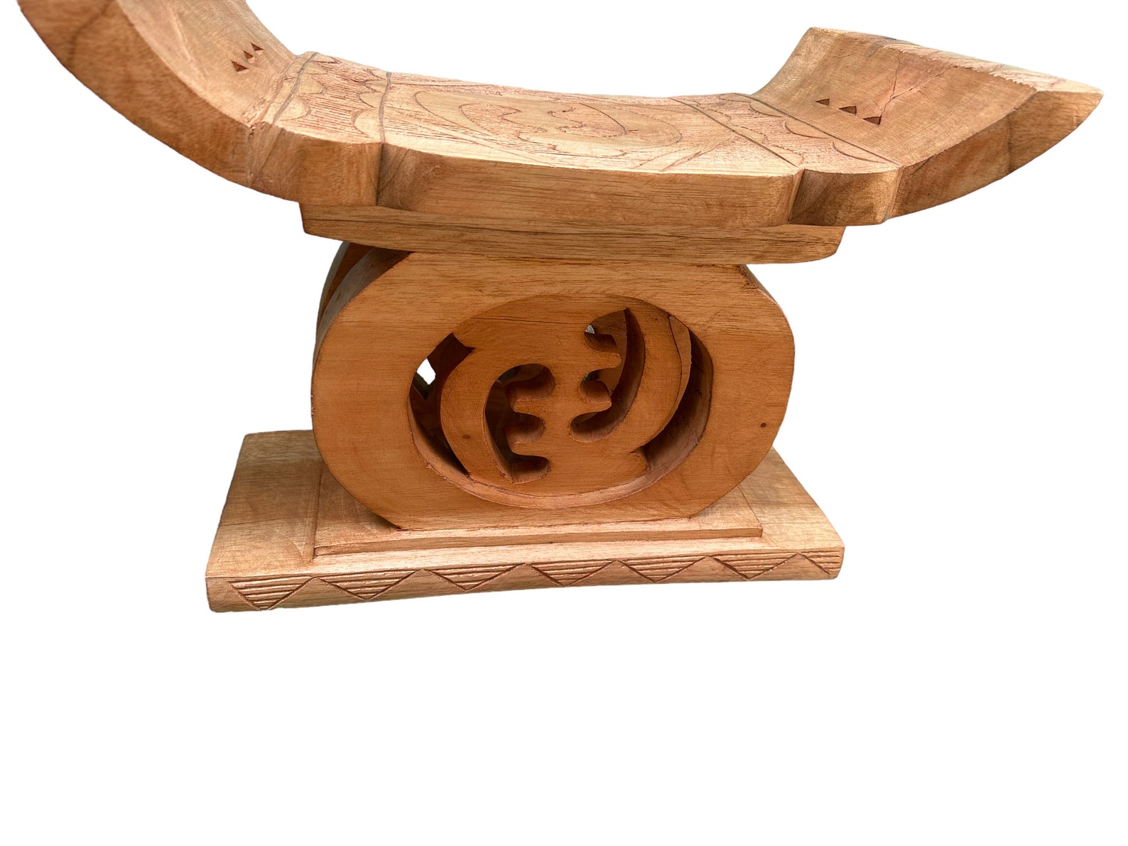 19th Century Ghana Ashanti Stool, Intricately Carved Private Collection ...