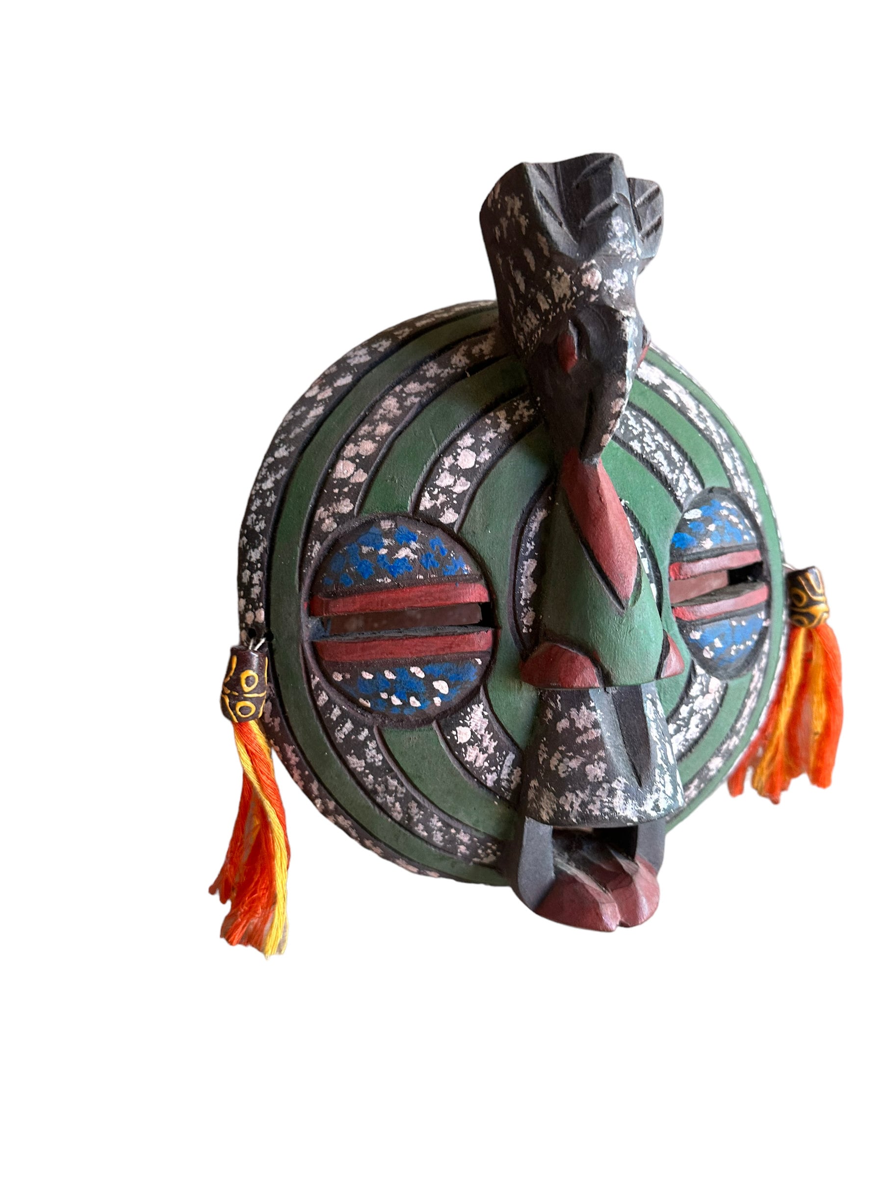 African Safari Mask Green Bird of Happiness Wooden Mask With - Etsy