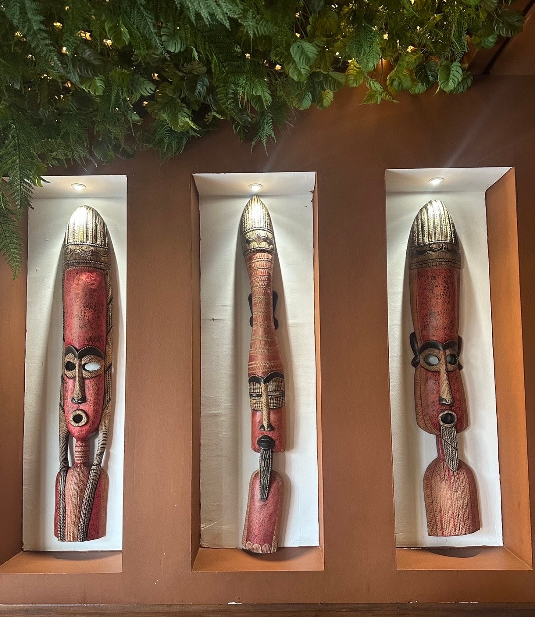 Handcrafted Tribal Wall Mask Set, African Art Decor, Wooden Ethnic ...