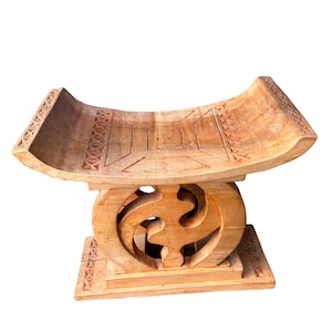 19th Century Ghana Ashanti Stool, Intricately Carved Private Collection ...