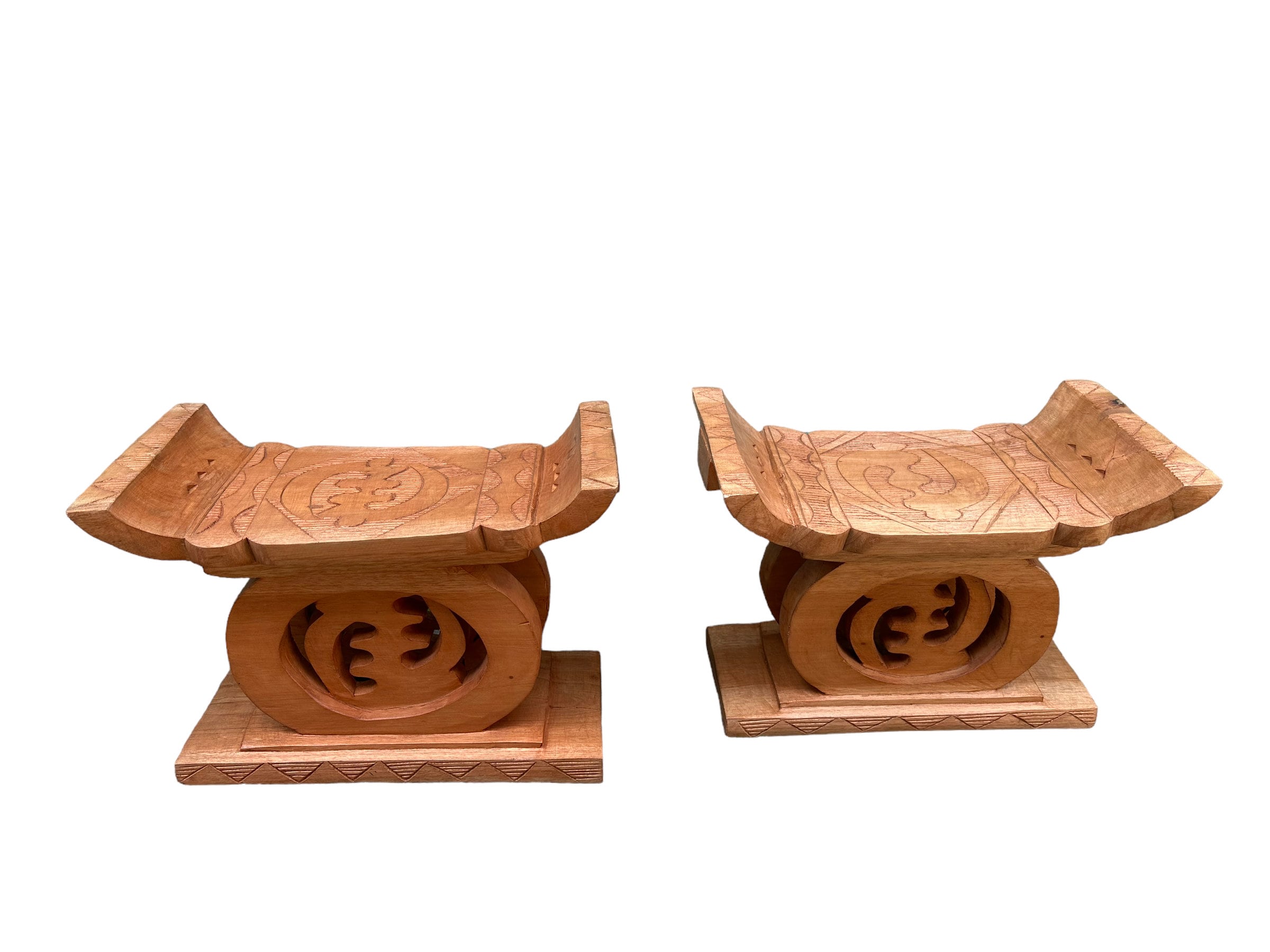 19th Century Ghana Ashanti Stool, Intricately Carved Private Collection ...