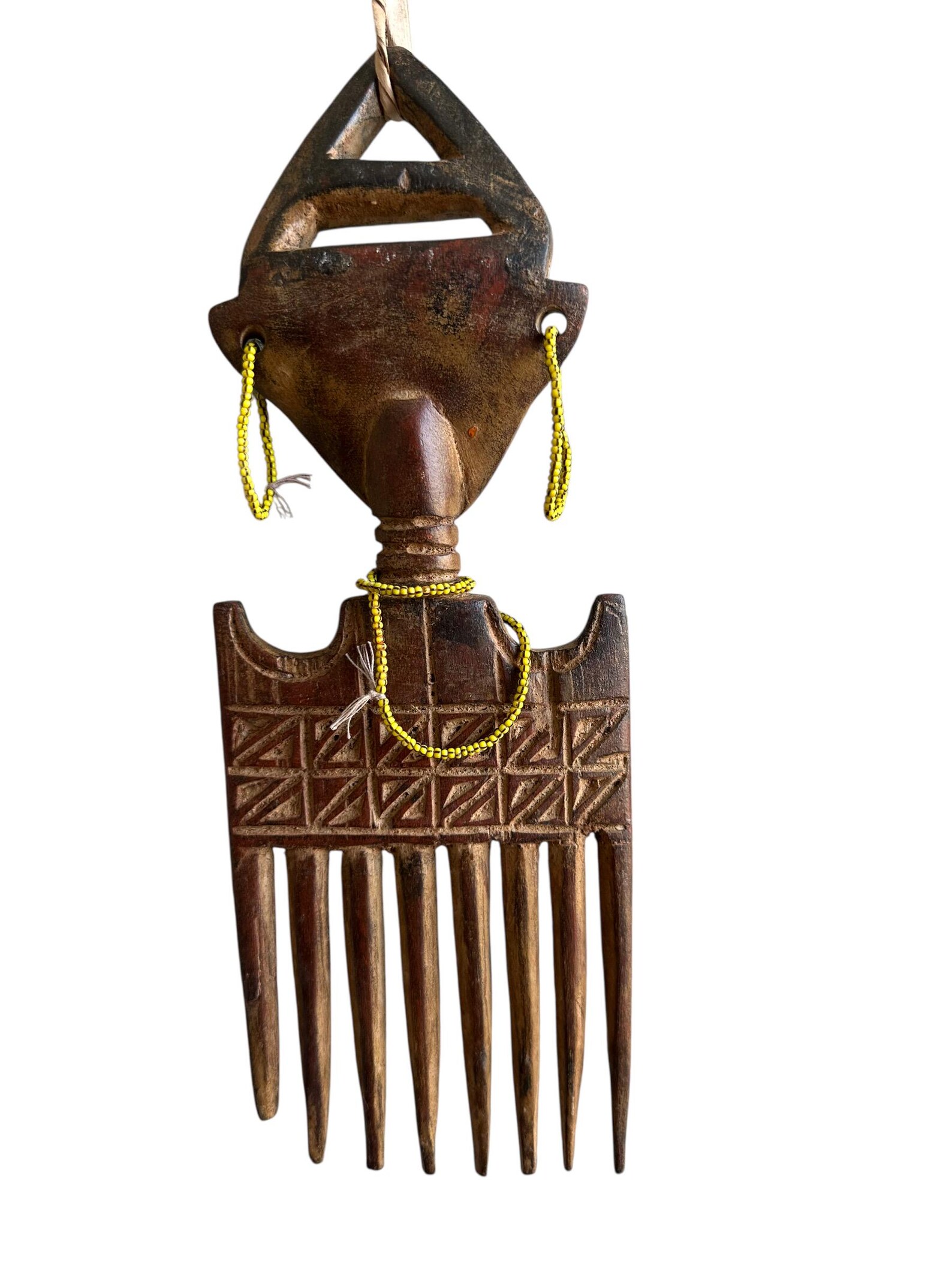 Authentic Ashanti Comb From Ghana - Decorative Ethnic Hair Pick & Wall ...