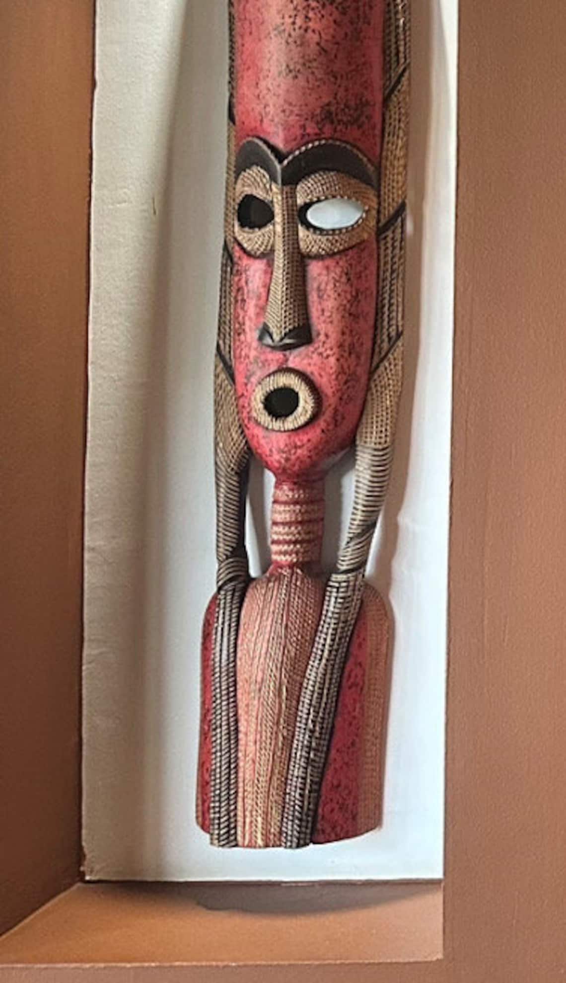 Handcrafted Tribal Wall Mask Set African Art Decor Wooden Ethnic Masks ...