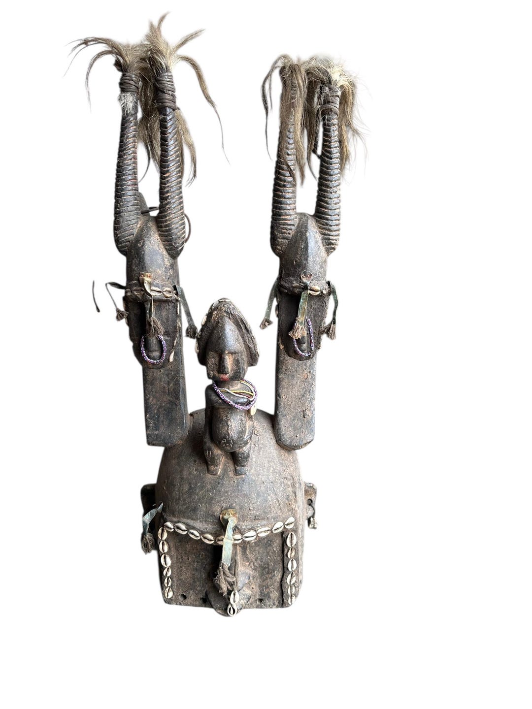 Bambara Ci Wara Helmet Mask: Antique African Bamana Tribal Art ...