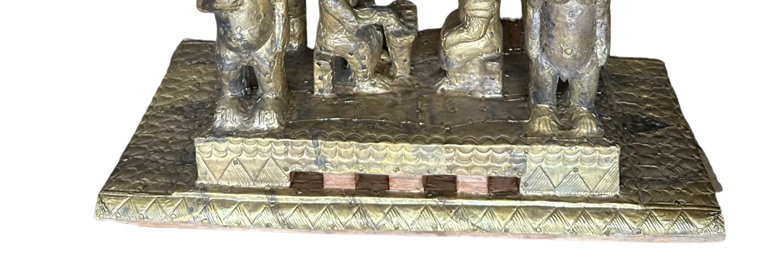 African Antique Chair Ashanti Stool Ceremonial Chair With Figural Group ...