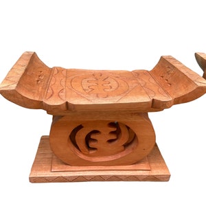 19th Century Ghana Ashanti Stool, Handcarved Wooden Tribal Vintage ...