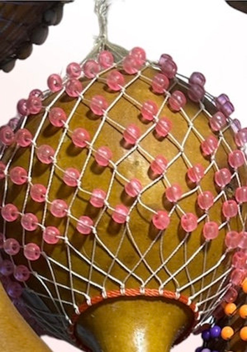 Large Musical Gourd Shaker 8/17inches, Natural Calabash Shekere West ...