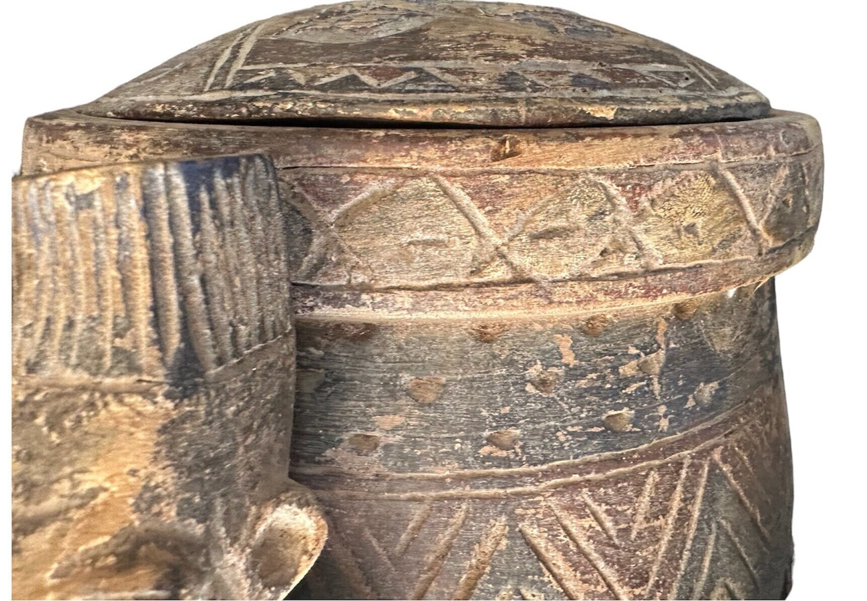 Antique Sculpture Divination Pot, African Idols-yoruba Ifa Sacrificial ...