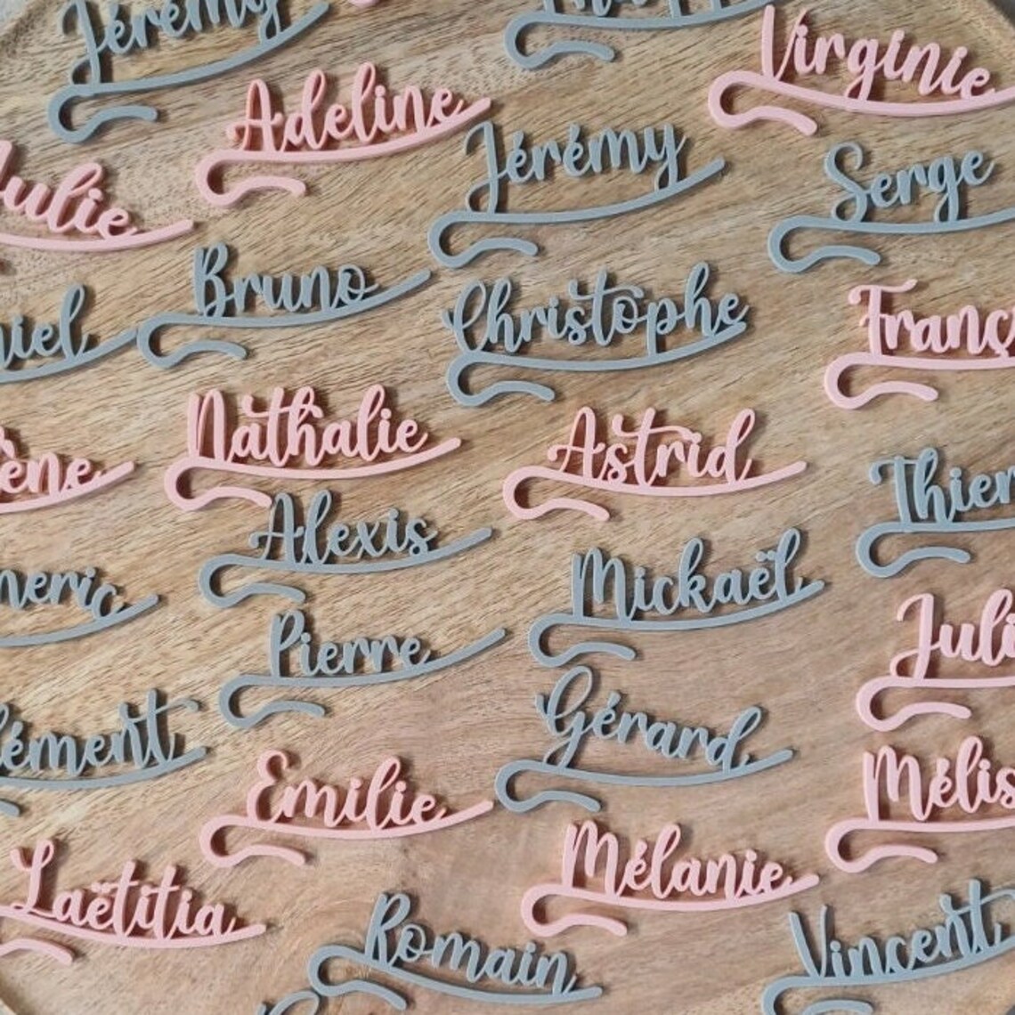 100 Guest Glass Markers - DXF SVG 3D Printing Laser Cutting File - Etsy