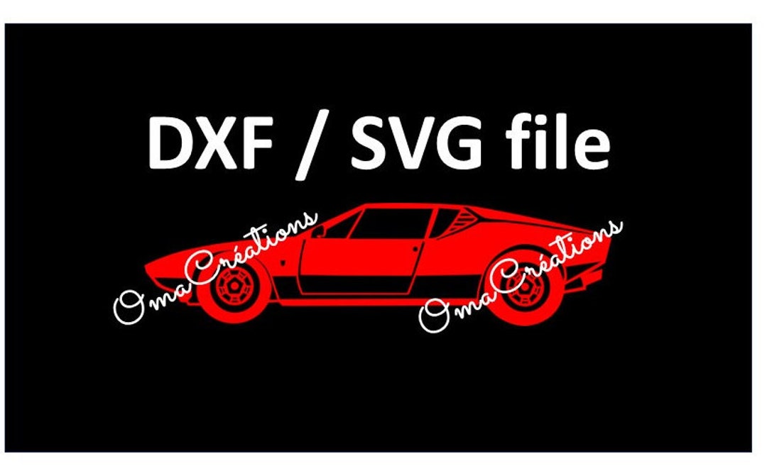 De Tomaso Pantera SVG/DXF Digital File - Etsy