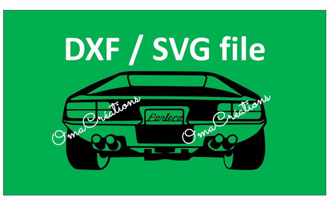 De Tomaso Pantera SVG/DXF Digital File - Etsy