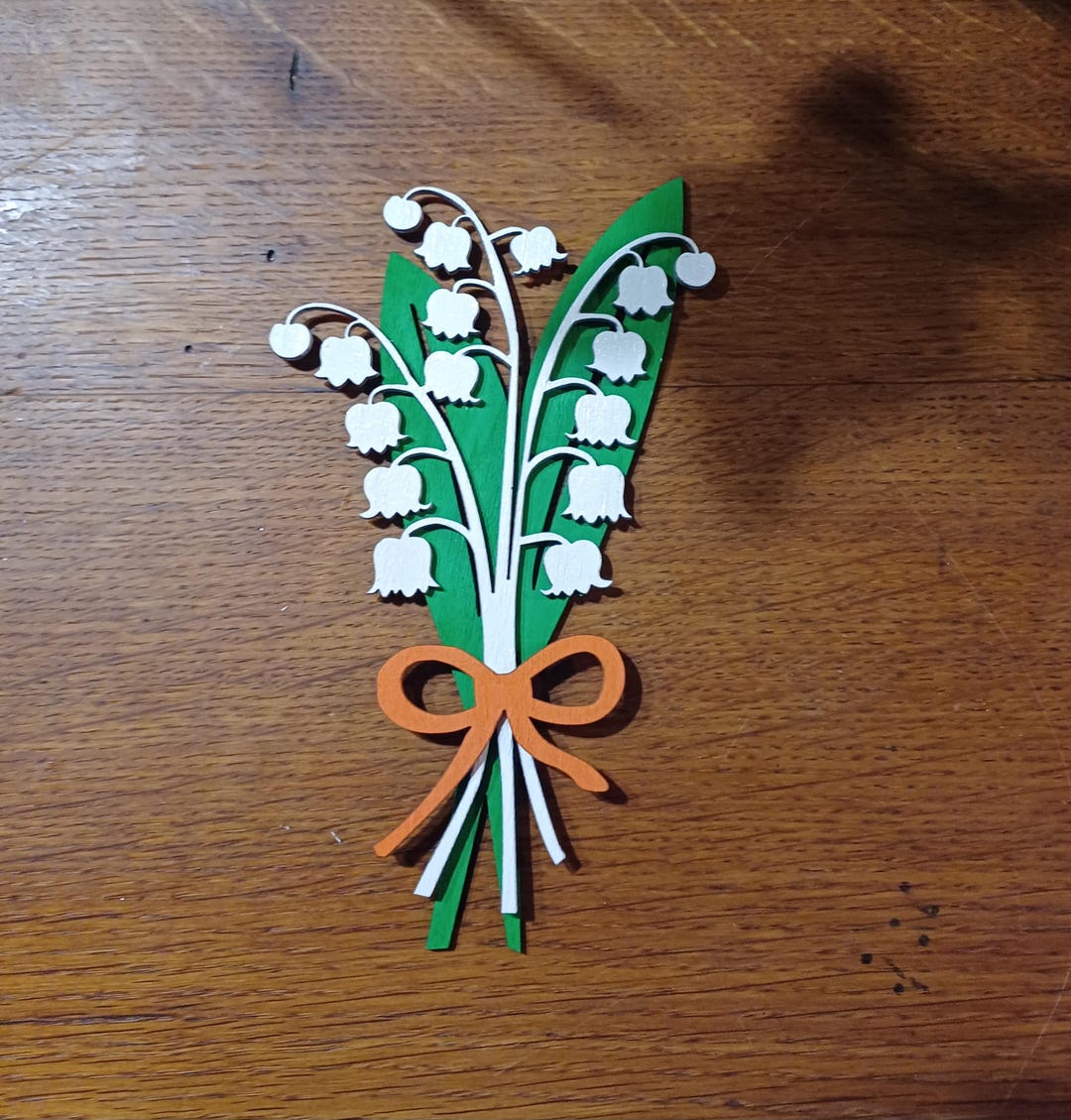 Eternal Lily of the Valley, a Lucky Charm for May 1st - DXF-SVG Laser ...