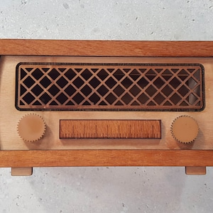 Vintage Radio Tissue Box - DXF-SVG Laser Cutting File - Etsy