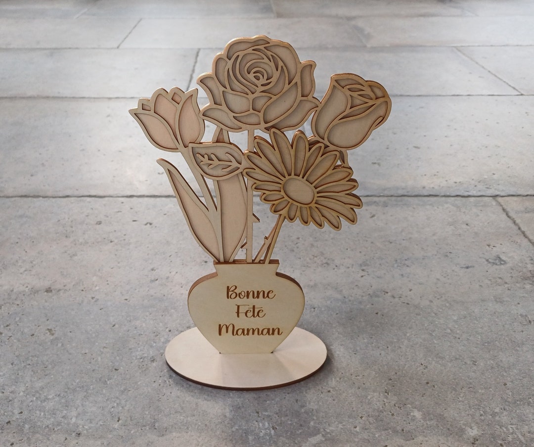 Multi-layered Flower Bouquet DXF-SVG Laser Cutting File - Etsy