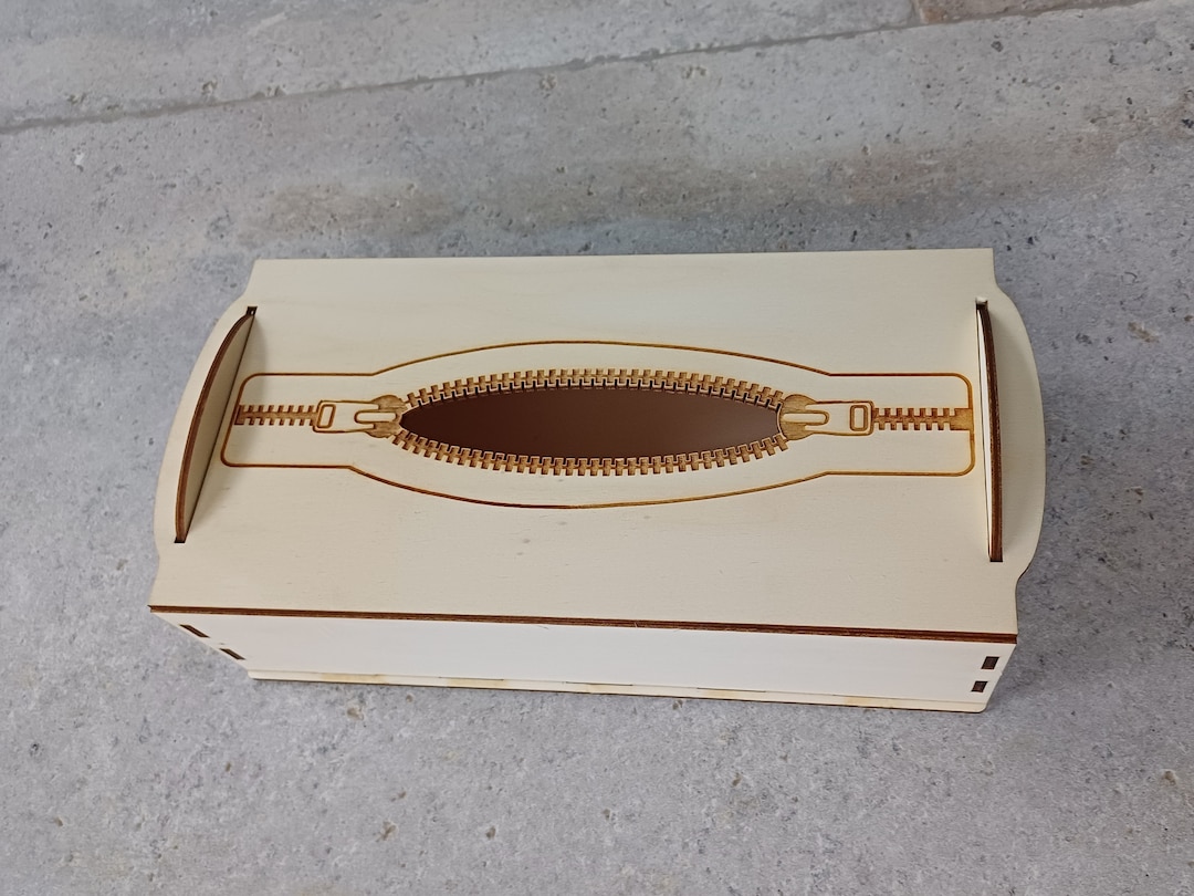 Tissue Box Zipper Pouch DXF-SVG Laser Cutting File - Etsy