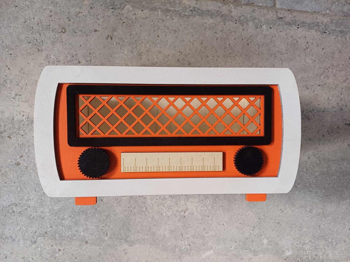 Vintage Radio Tissue Box - DXF-SVG Laser Cutting File - Etsy