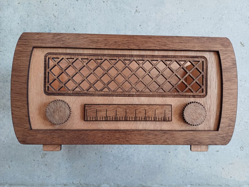 Vintage Radio Tissue Box - DXF-SVG Laser Cutting File - Etsy