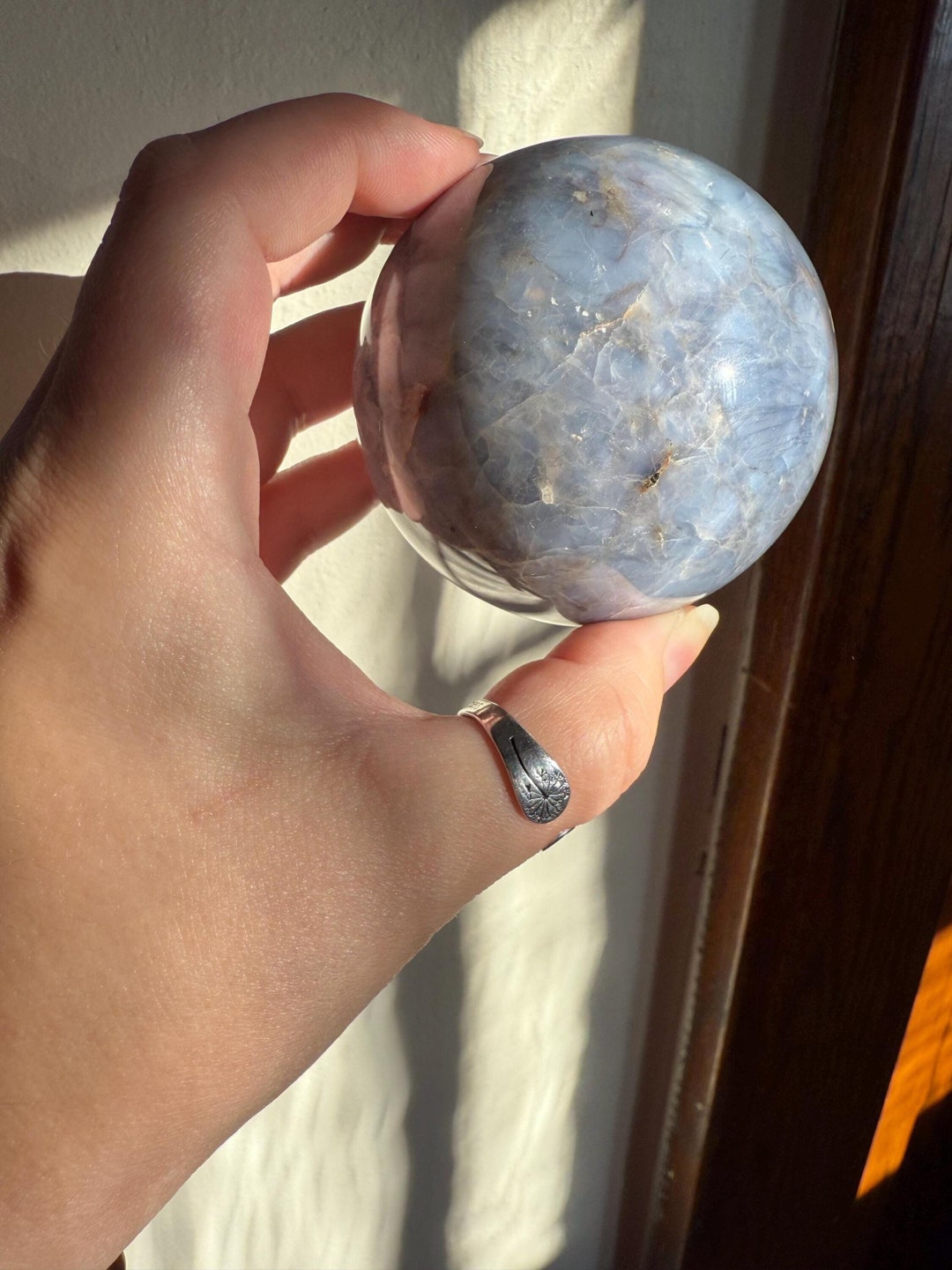 Natural Blue Opal Sphere | Blue Opal Sphere | Opal Sphere | Crystal ...
