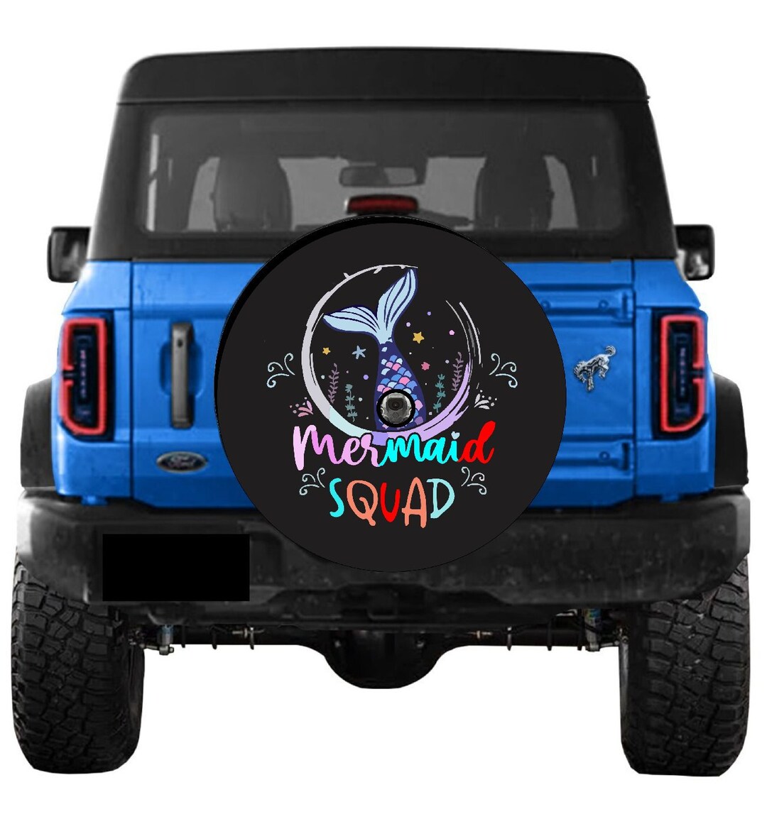 Jeep "mermaid Squad" Spare Wheel Tire Cover With Camera Hole or Without ...
