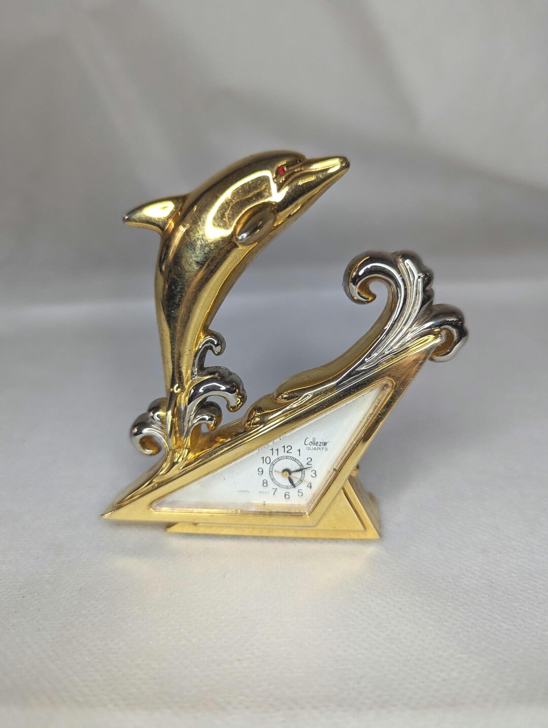 Art Deco Dolphin Desk/dresser Clock by Collezio Japan - Etsy
