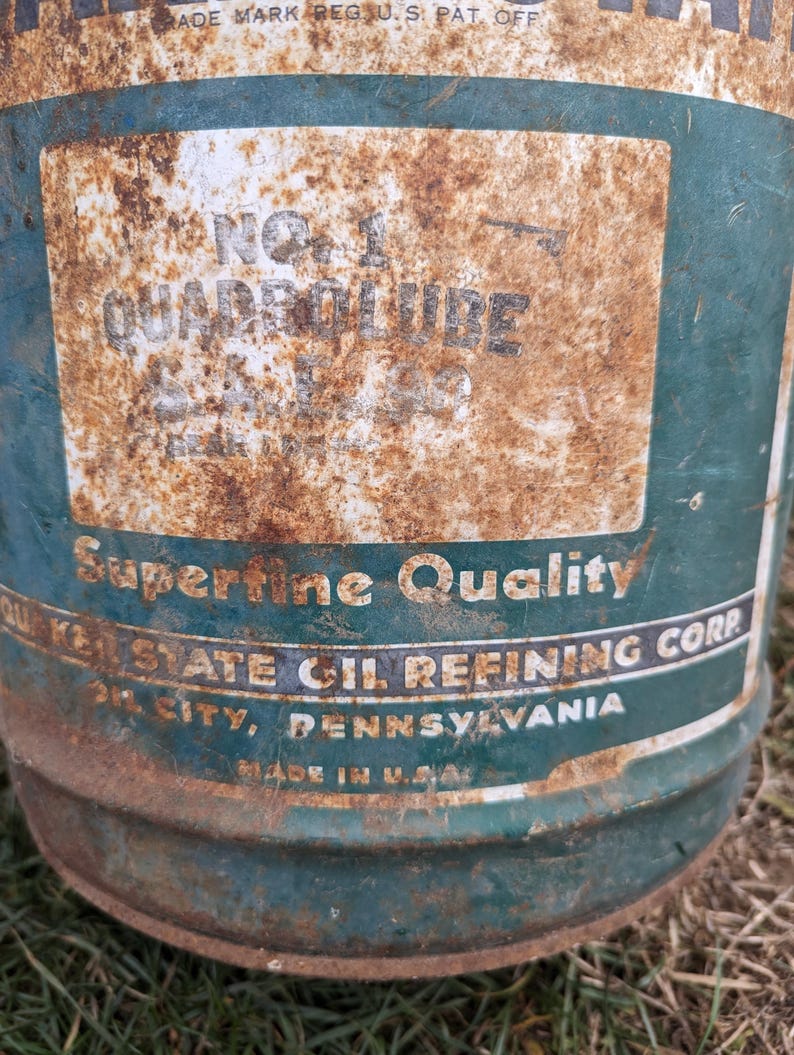 Vintage Quaker State 5 Gal. Gas Can - Etsy