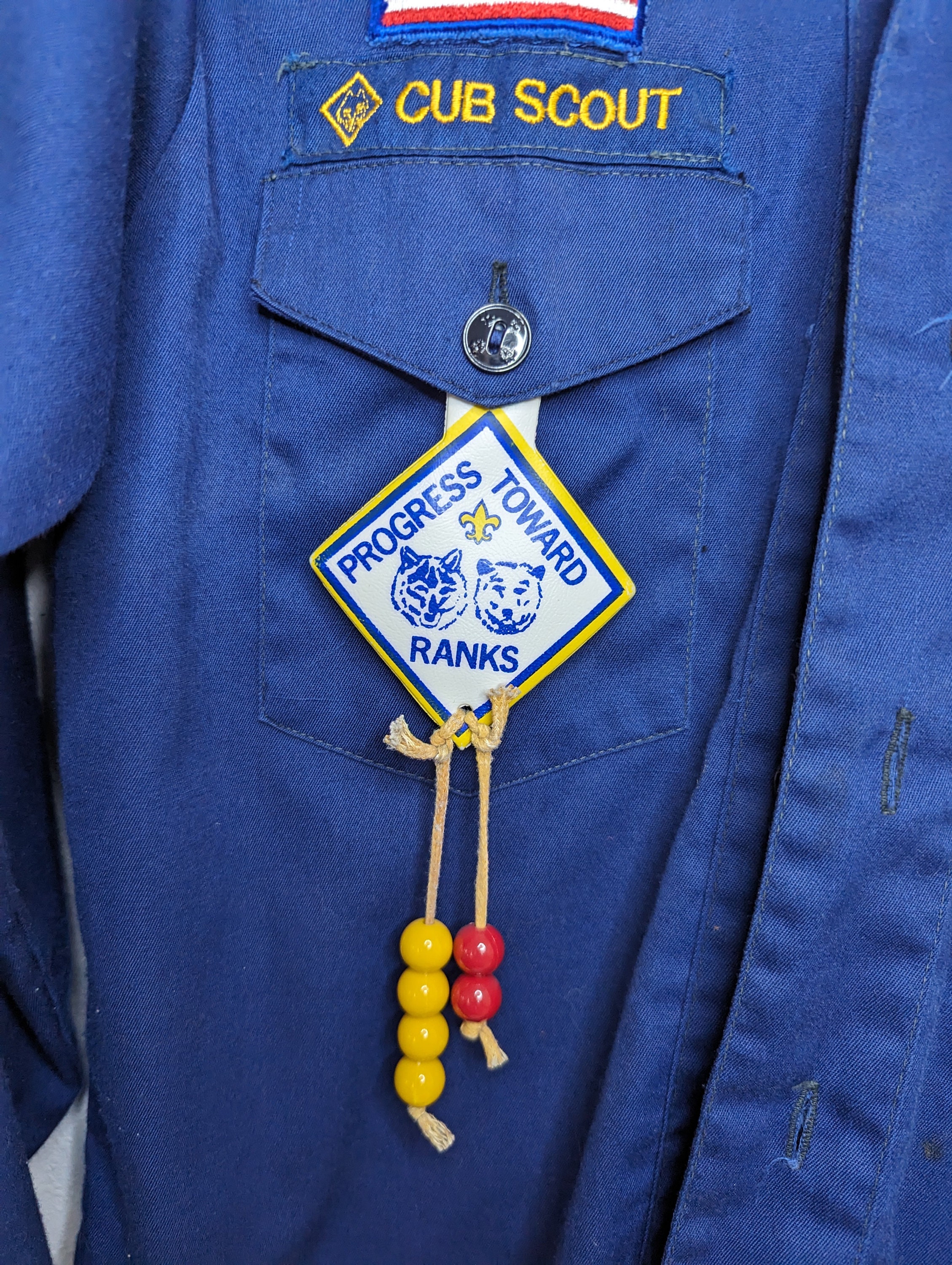 Vintage Cub Scout Collarless Shirt - Etsy