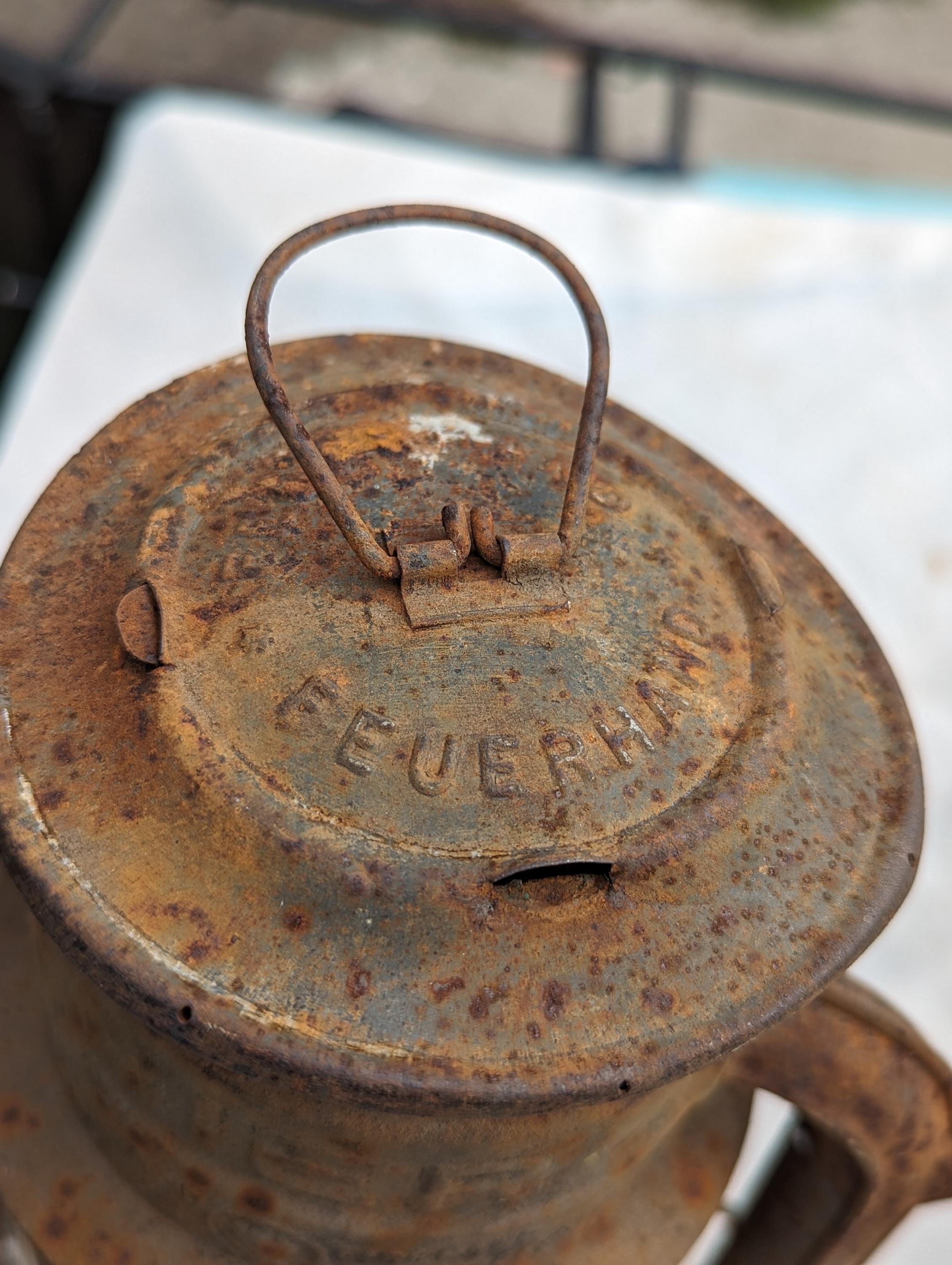 Old Rusty Feuerhand Oil Lantern Non Working - Etsy