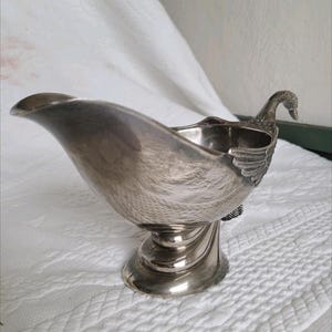 SILEA Swan Gravy Boat Silver Plated 8" X 4.5" Swan Handle - Etsy