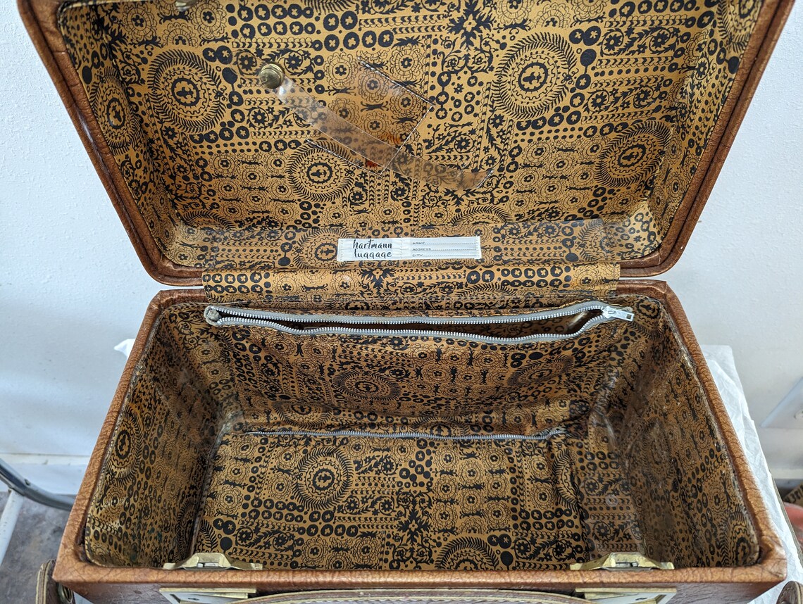 Vintage Hartmann Cosmetic Case W/keys Extra Zippered Inside Bag - Etsy