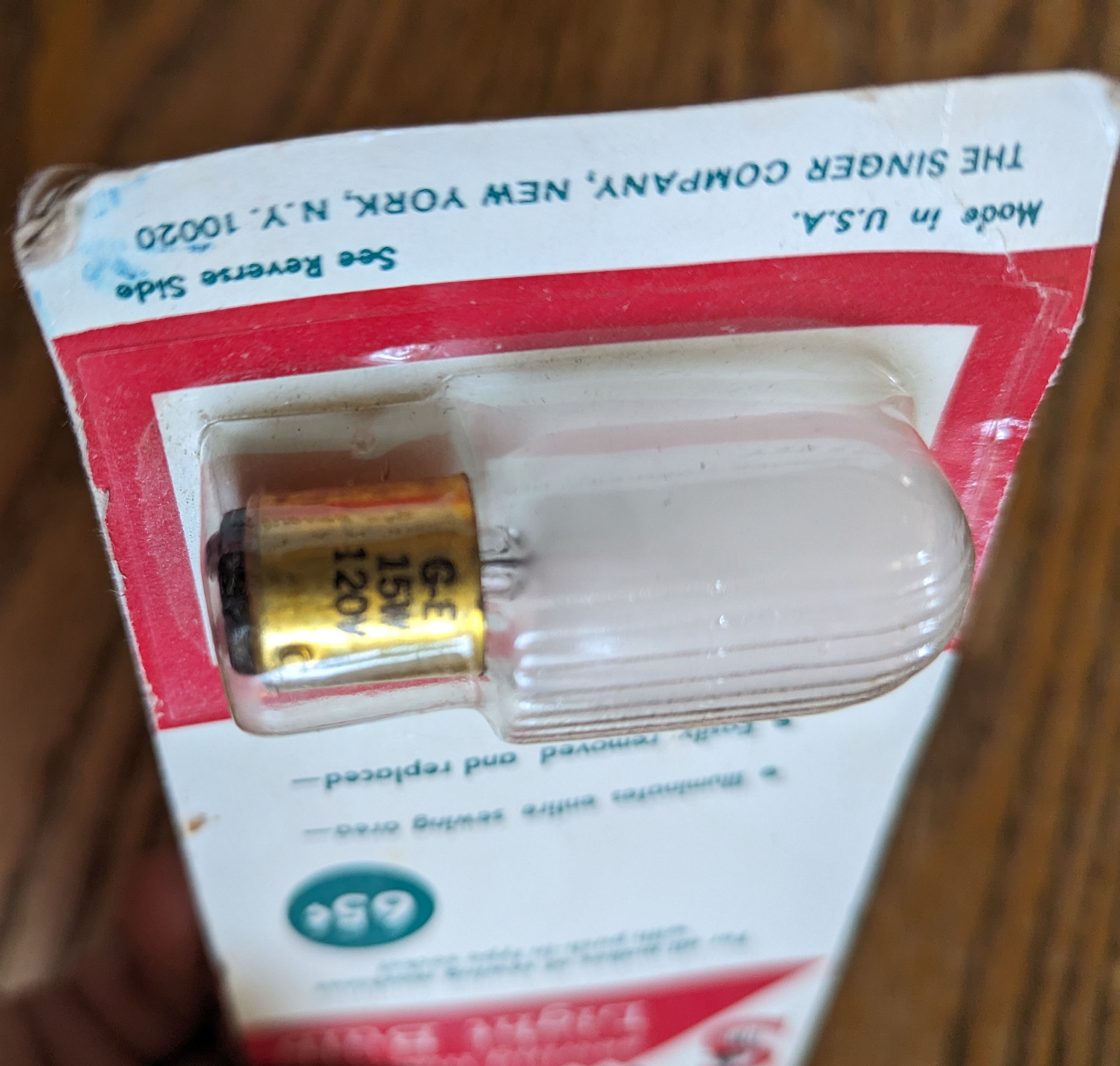 Vintage Singer Sewing Machine Light Bulb - Etsy