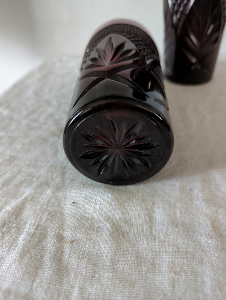 Luminarc Pressed Glass Ruby Red Tumblers B7 - Etsy