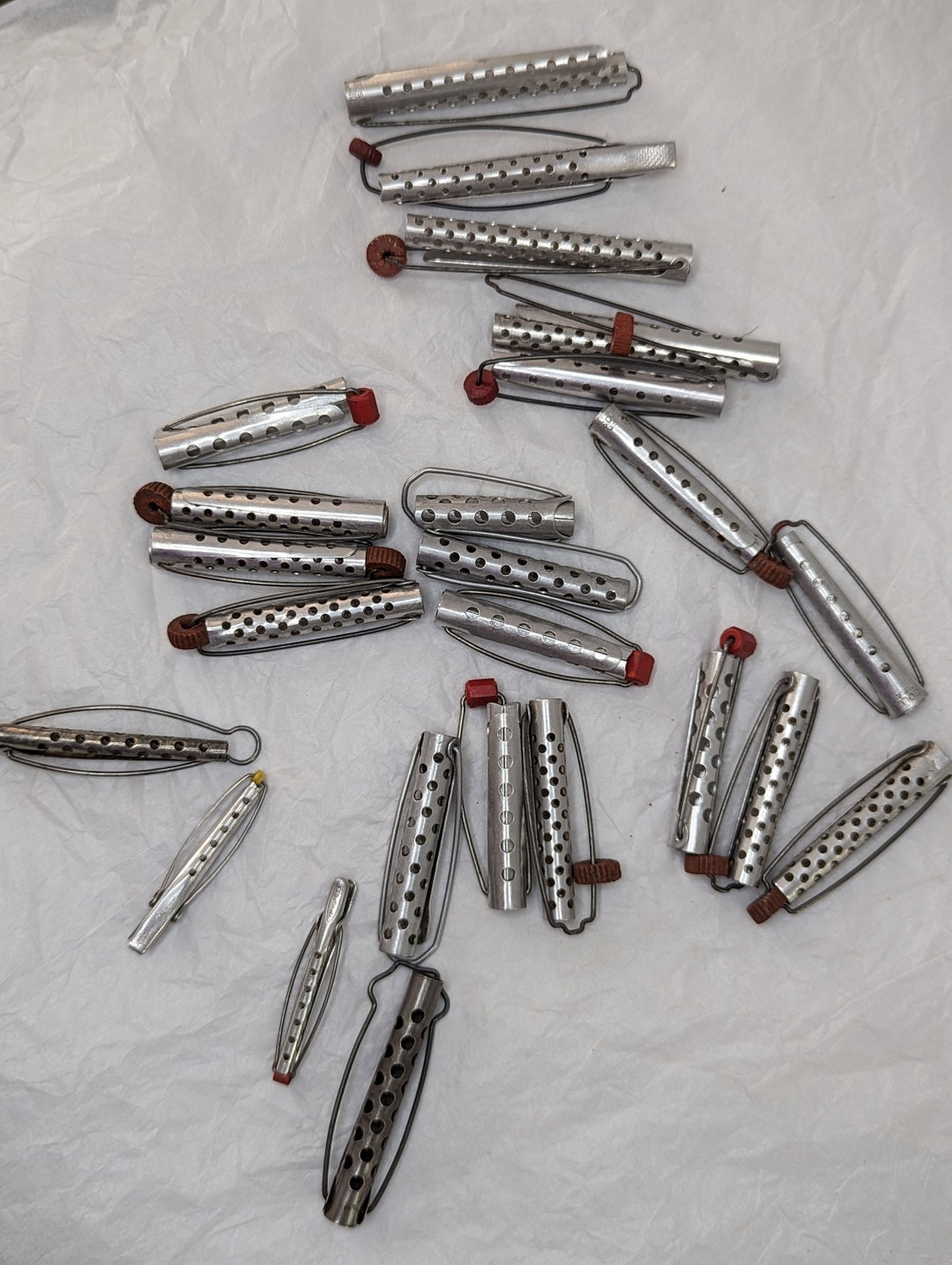 Vintage Metal Perm Rods (24) Various Sizes - Etsy