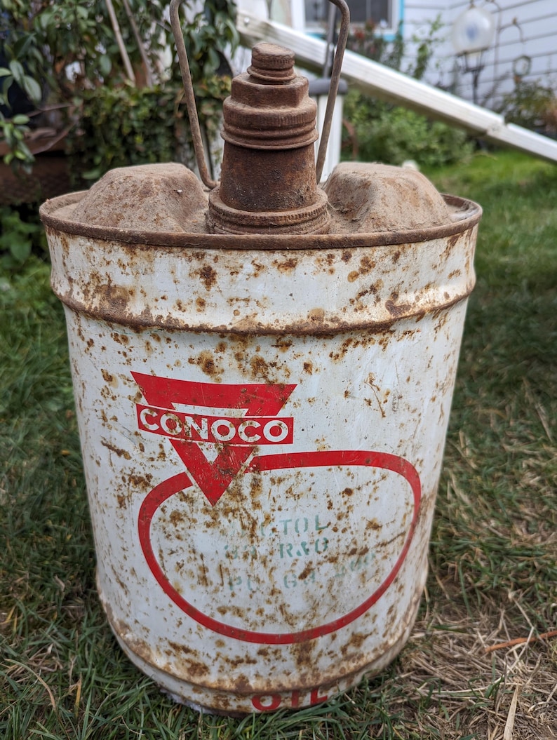 Vintage Conoco 5 Gallon Gas/oil Can - Etsy
