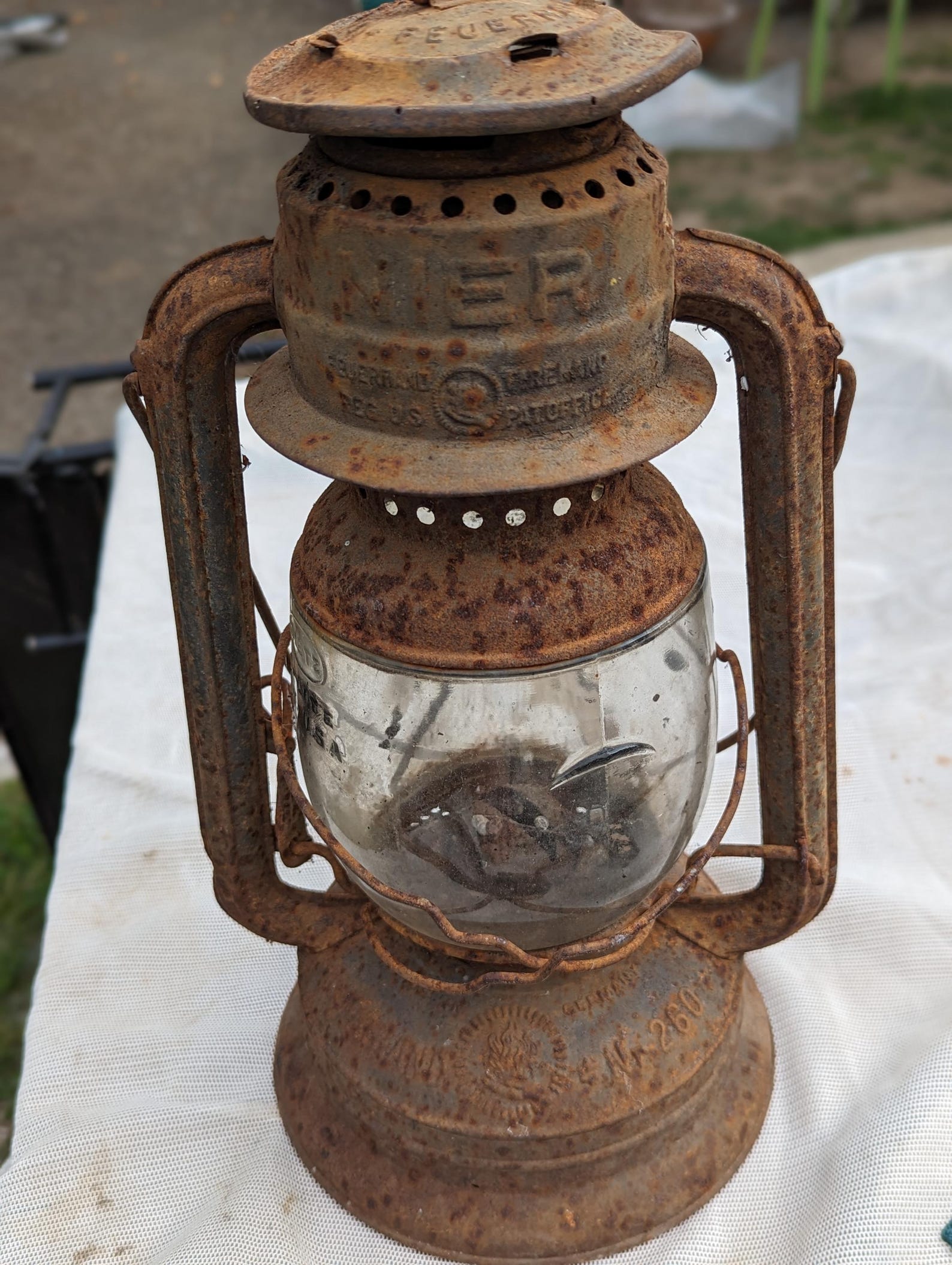 Old Rusty Feuerhand Oil Lantern Non Working - Etsy