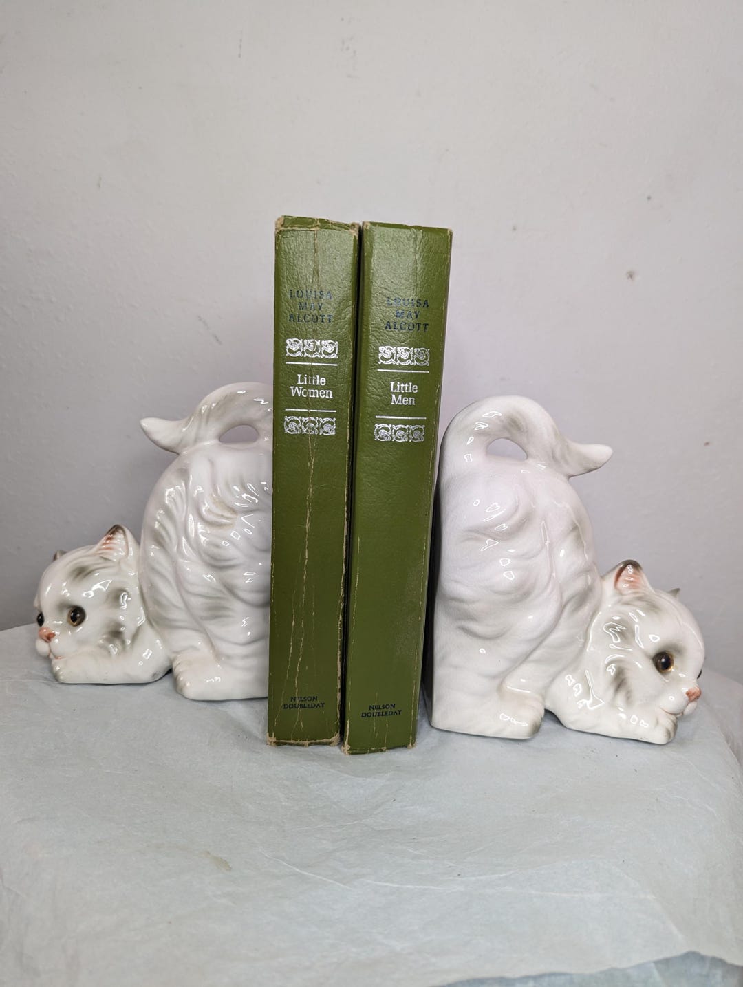 Vintage Lefton Cat Bookends - Etsy