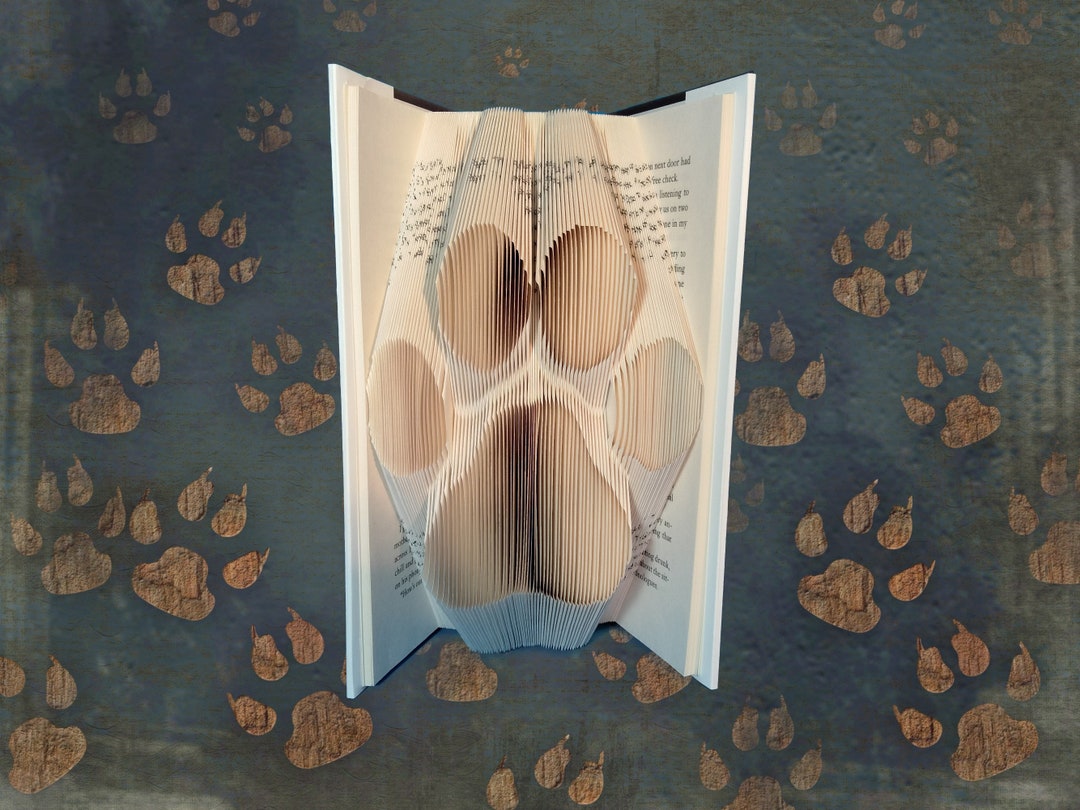 Paw Book Sculpture completed - Etsy