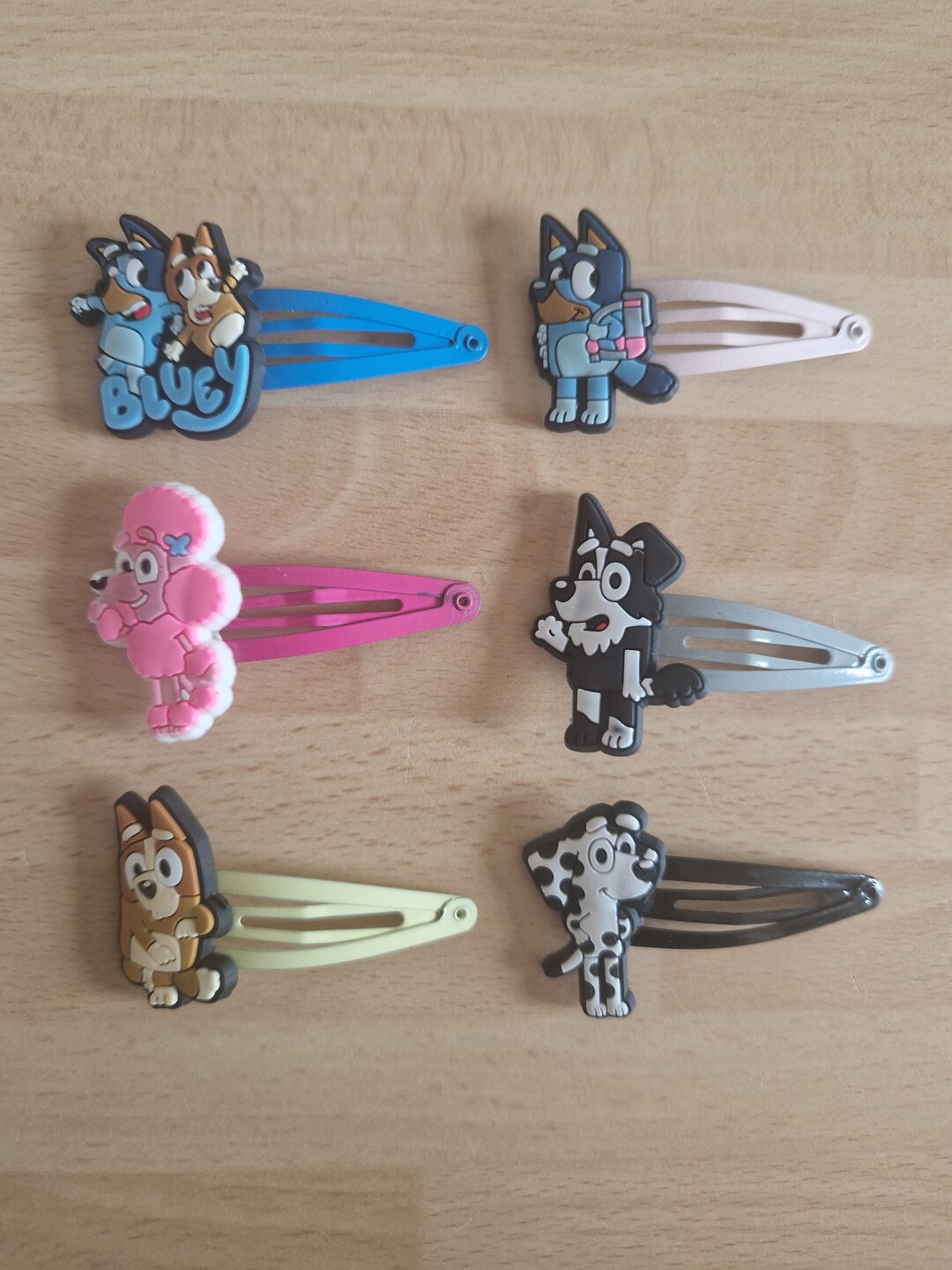 Bluey Hair Slides Hair Snaps Bluey Hair Clip Assortment of 6 - Etsy UK