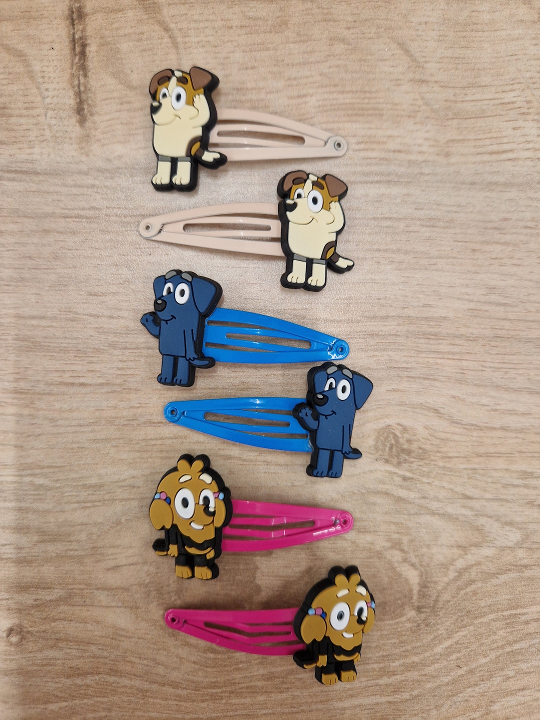 Bluey Hair Slides Hair Snaps Bluey Hair Clip Assortment of 6 - Etsy