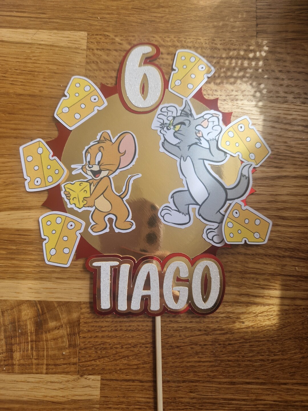 Tom and Jerry Cake Topper Personalised Name and Age - Etsy