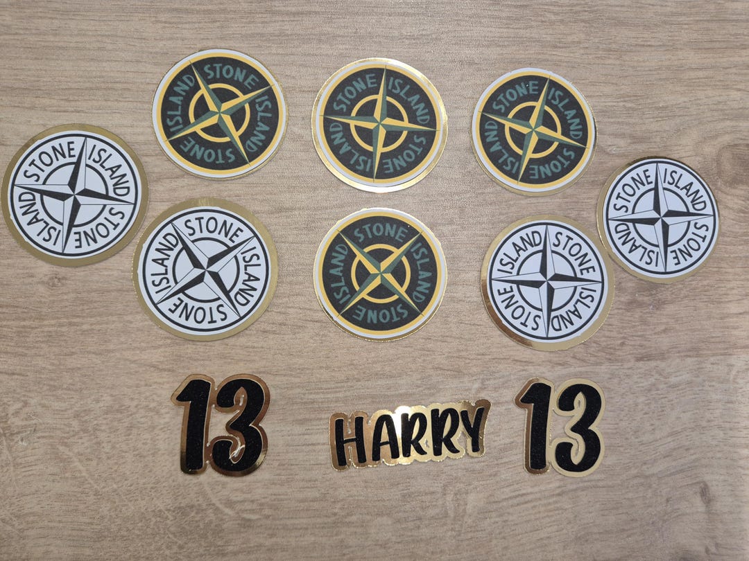 Stone Island Cupcake Toppers Personalised Name and Age Pack of 12 - Etsy