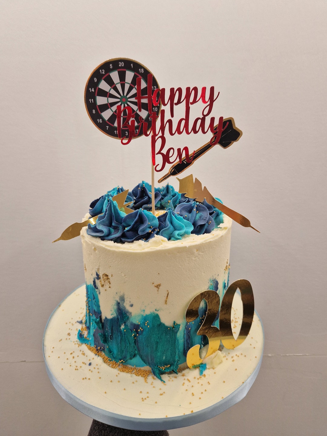 Darts Cake Topper Personalised - Etsy UK