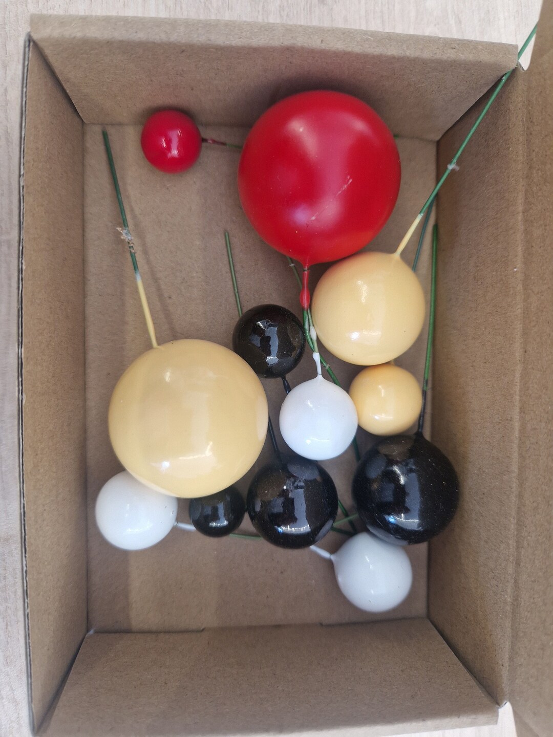 Sphere Cake Ball Toppers Decorations Black White Yellow Red Pokemon ...