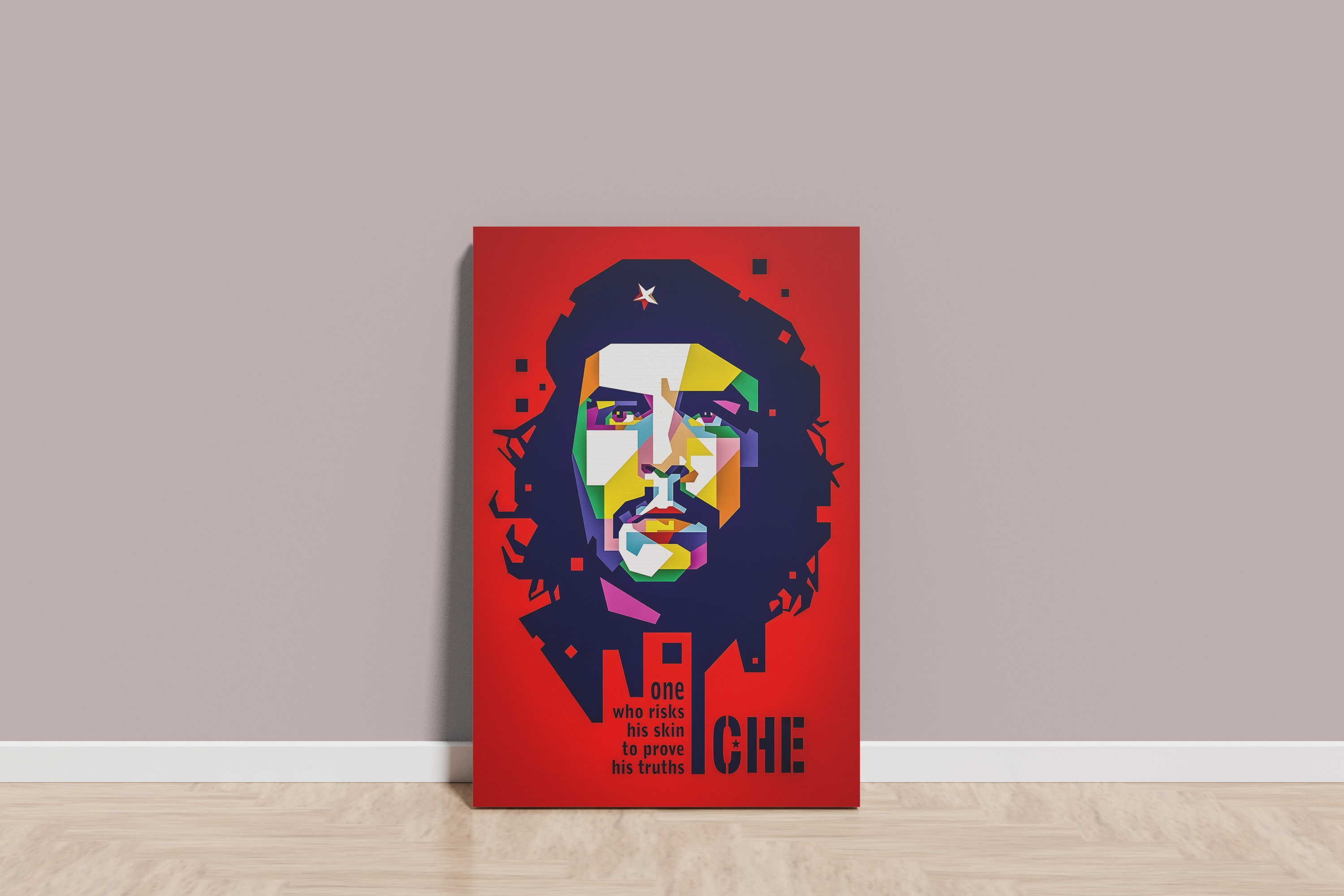 Che Guevara Poster / Che Guevara Wall Art Decor / Large Canvas Wall ...