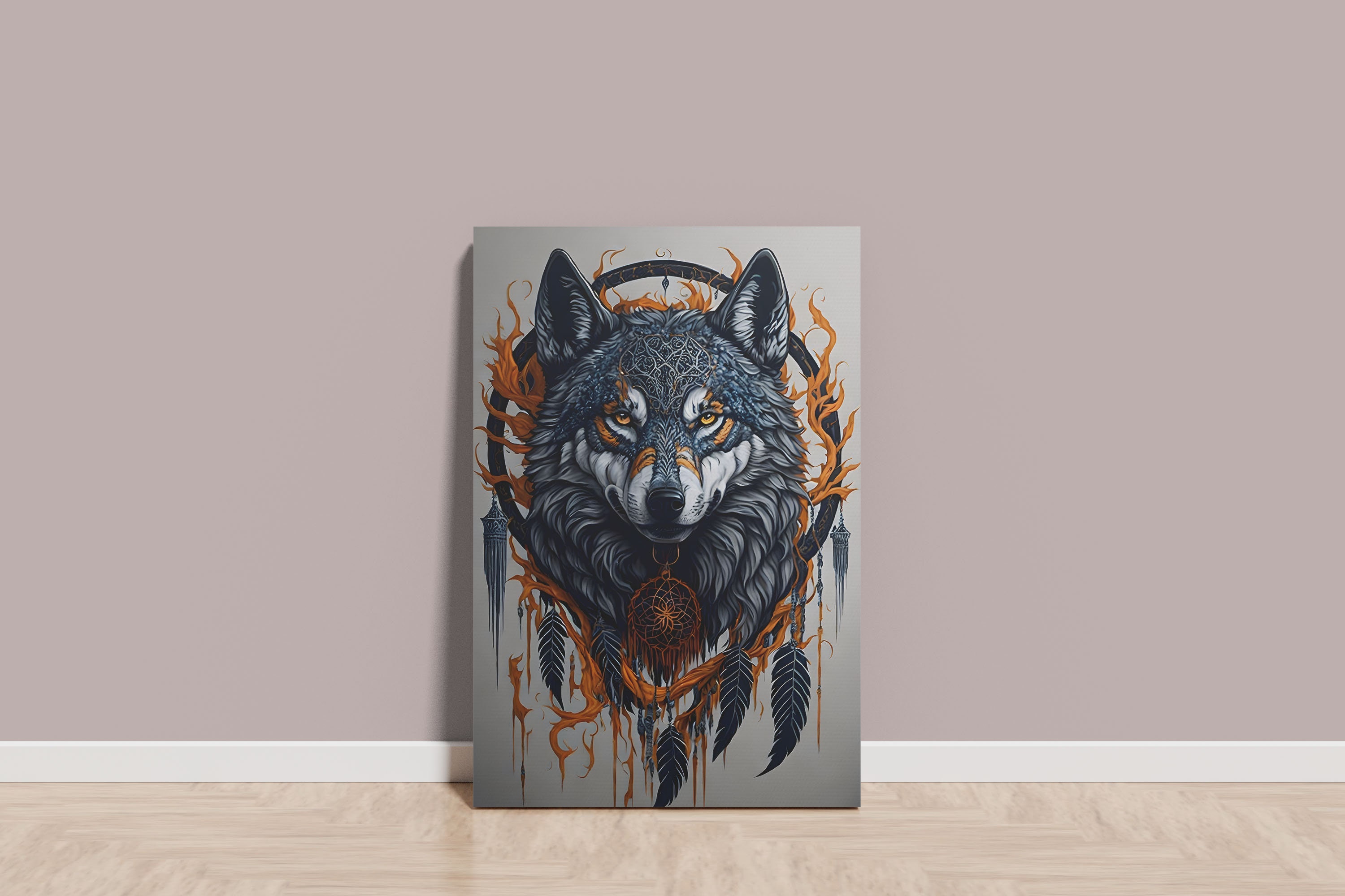 Wolf Wall Decor / Canvas or Poster / Wolf Art / Wolf Home Decor / Wolf ...