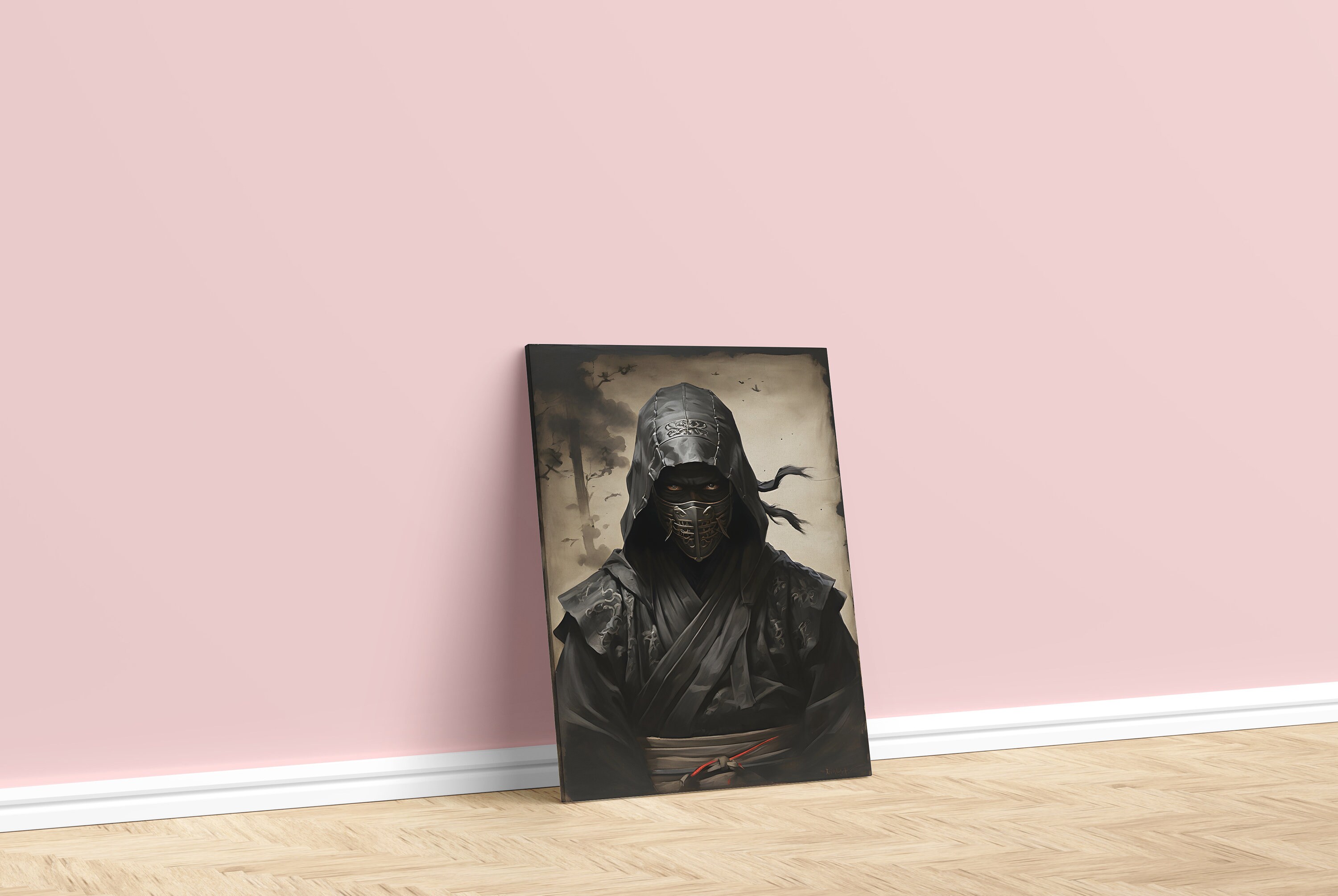 Vintage Ninja Warrior Art Print / Ninja Wall Art / Game Room Decor ...