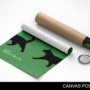 Matrix Movie Poster / Matrix the Black Cat Wall Decor / Cult Movie ...