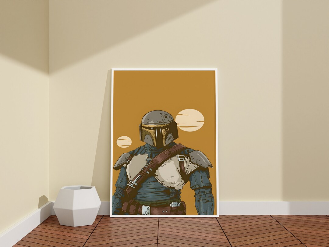 The Mandalorian Poster / Grogu Wall Decor Print / Star Wars Baby Yoda ...