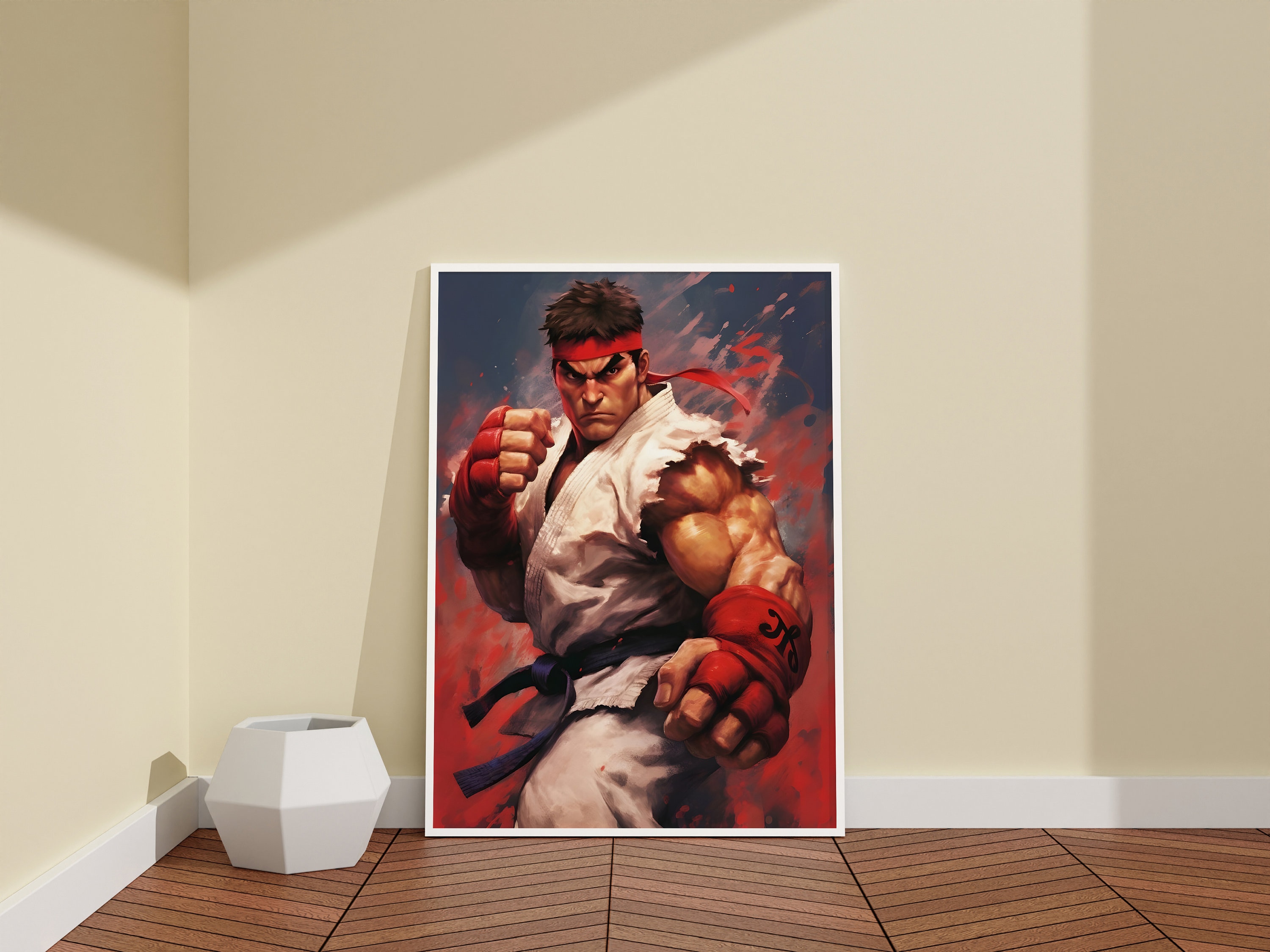 Street Fighter Poster / Ryu Hoshi Print / Video Game Canvas Poster ...